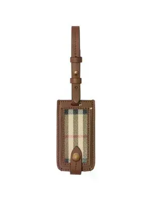 Burberry Check Luggage Tag - Brown