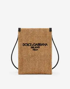 Dolce & Gabbana Small Woven Straw Shopper - Beige