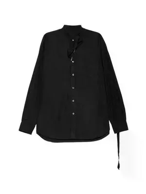 MARINA YEE Bow Detail Shirt - Black