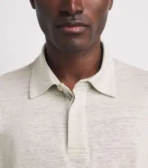 Eleventy Linen Polo Shirt
