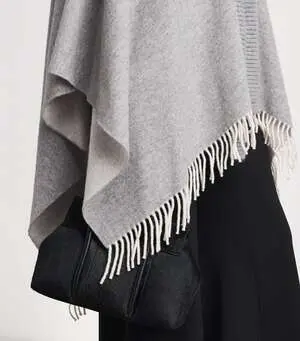 Fabiana Filippi Wool-blend Scarf-neck Cape