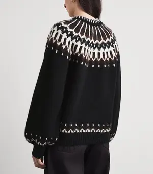 DÔEN Alpaca-blend Fair Isle Field Sweater