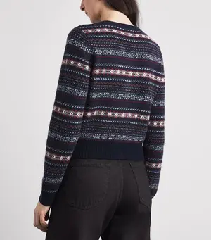DÔEN Wool-blend Fair Isle Faustine Cardigan