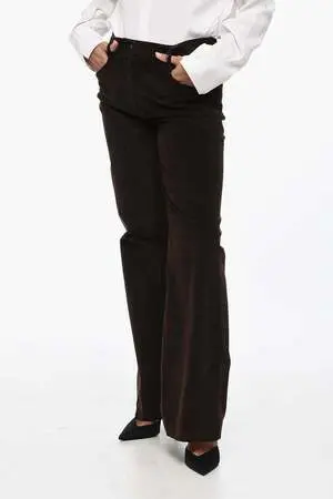True Royal Corduroy Belt-loops Trousers - Brown