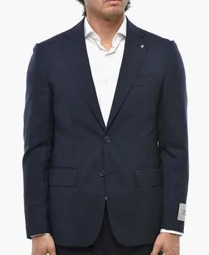 Corneliani Checked Wool Blazer