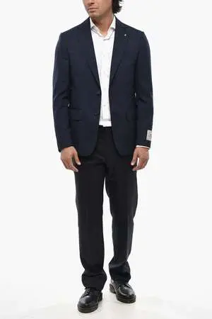 Corneliani Checked Wool Blazer