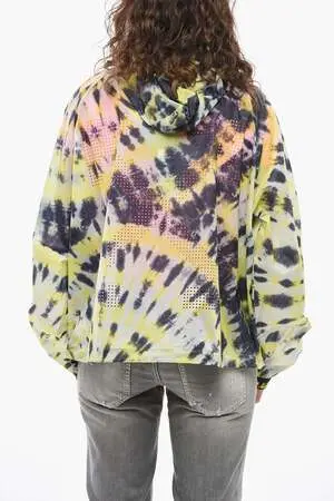 Off-White X Nike Tie-dye Effect Hooded Windbreaker