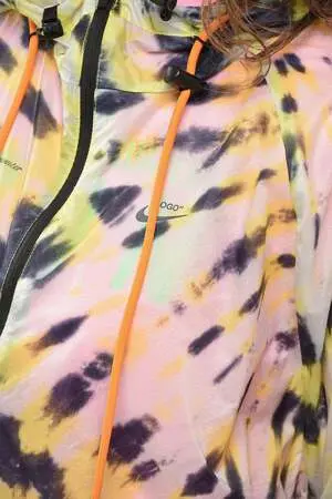 Off-White X Nike Tie-dye Effect Hooded Windbreaker