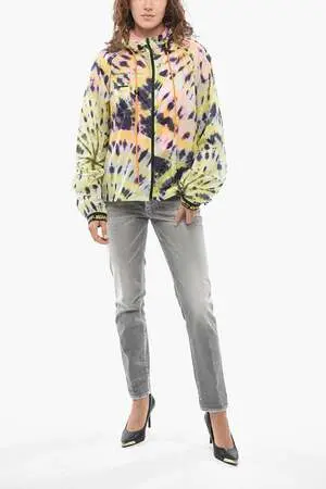 Off-White X Nike Tie-dye Effect Hooded Windbreaker