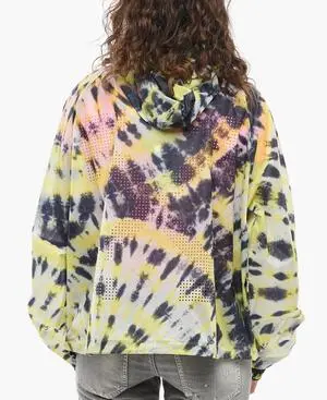 Off-White X Nike Tie-dye Effect Hooded Windbreaker