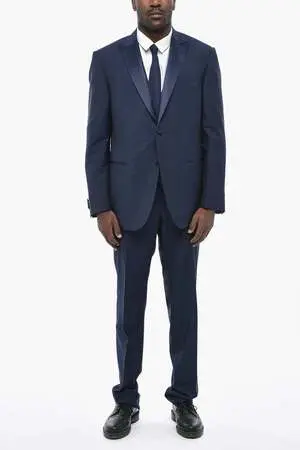 Corneliani Peak-lapel Three-piece Suit - Blue
