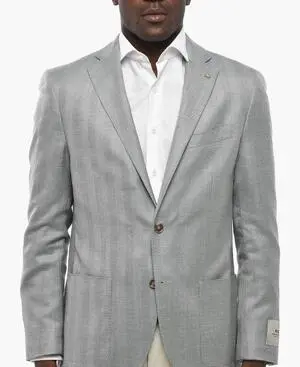 Corneliani Cc Collection Herringbone Blazer