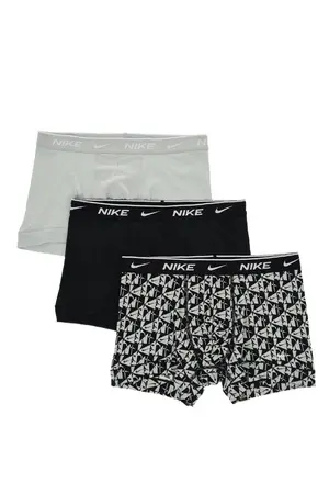 Nike Logo Elastic Waistband Boxers 3-pack - Multicolor