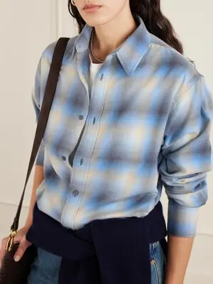 Matteau Checked Cotton-flannel Shirt