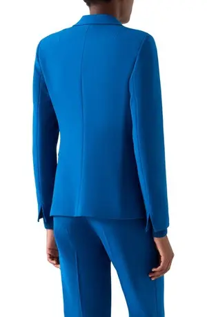 Akris Pebble Crepe Tailored Blazer