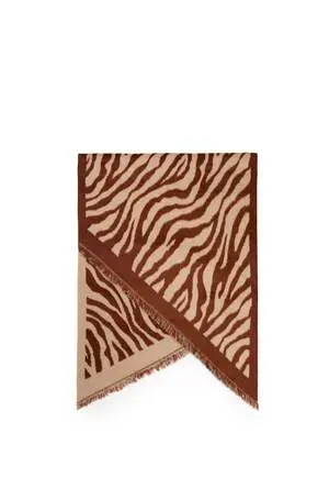 JAMES LAKELAND Zebra Print Scarf - Red