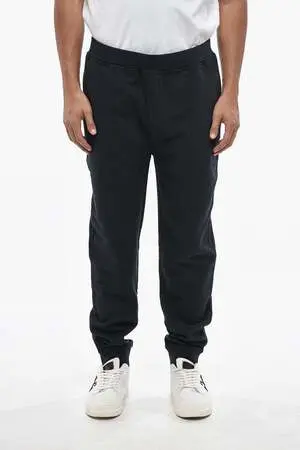 Corneliani Elastic-waist Flat-front Joggers - Navy