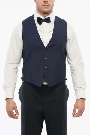 Corneliani Four-button Waistcoat - Blue
