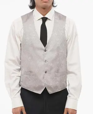 Corneliani Leaf-pattern Waistcoat
