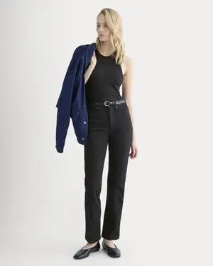 Everlane High-rise Cigarette Jean - Black