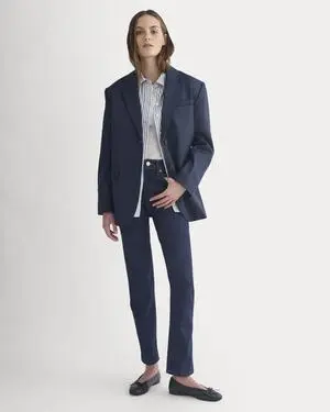 Everlane High-rise Cigarette Jean - Pure Blue