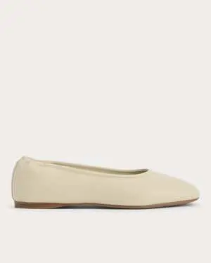Everlane Made In Italy Leather Flats - Crema