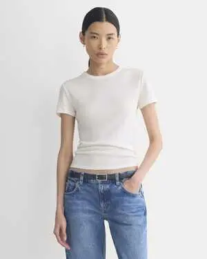 Everlane Tissue Short-sleeve Crew Neck T-shirt - Bone