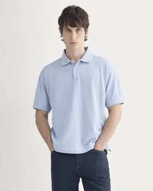 Everlane Classic Piqué Polo - Heathered Open Air
