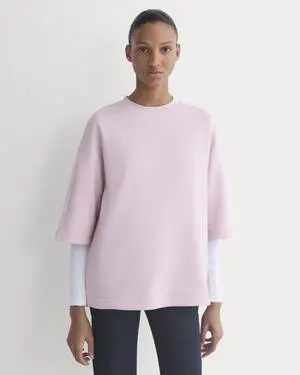 Everlane Lightweight Terry Oversized T-shirt - Burnished Lilac
