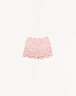 VALENTINO Valentino Sangallo Shorts With Daisy Embroidery