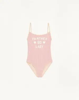 Valentino Garavani Printed Lycra One-piece Swimsuit - Pink