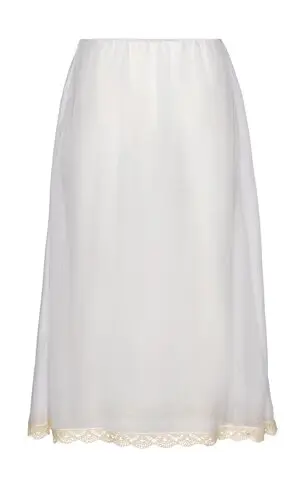 Magda Butrym Lace-trim Midi Skirt - White