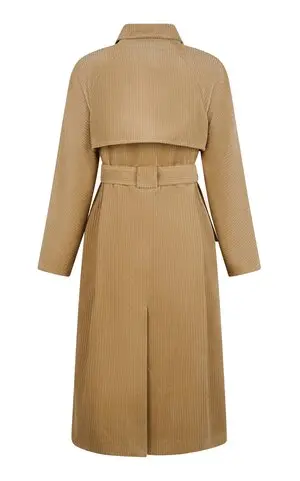 Martin Grant Double-breasted Corduroy Trench Coat