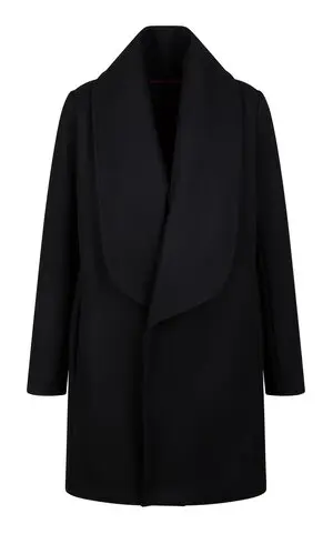 Martin Grant Wool-blend Fitted Coat - Black