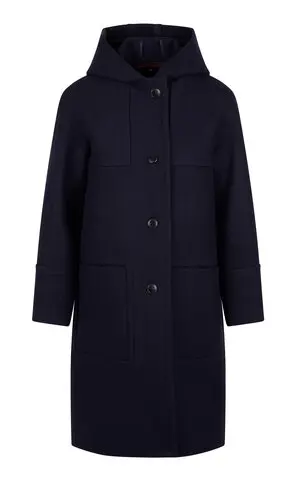 Martin Grant Wool Duffle Coat - Navy