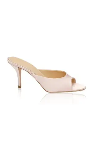 Magda Butrym Satin Stiletto Mules - Pink