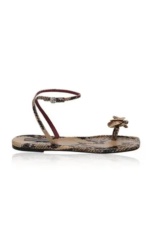 Women's Snake Leather Sandals