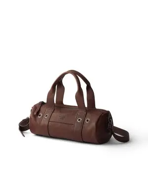 Prada Leather Top-handle Bag - Brown