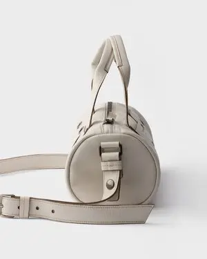 Prada Leather Top-handle Bag - Chalk White