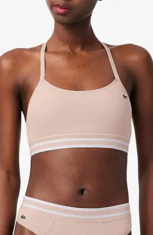 Lacoste Brassiere Rib Bralette - Bistre