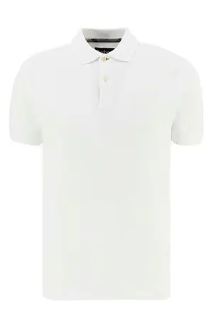 Barbour Tailored Fit Pima Cotton Polo - White
