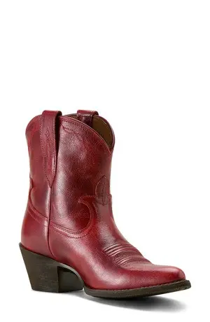 Ariat Maggie J Toe Short Western Boots - Brown