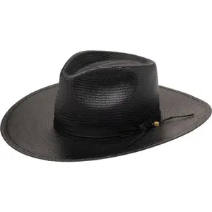 Stetson Jw Marshall Straw Hat - Black
