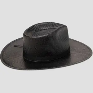 Stetson Jw Marshall Straw Hat - Black