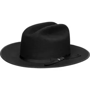 Stetson Open Road Royal Deluxe Fedora Hat Black