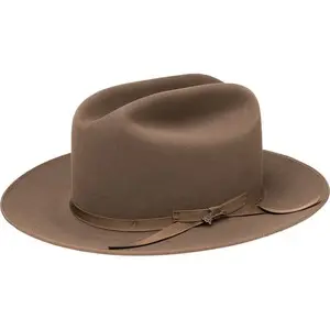 Stetson Open Road Royal Deluxe Fedora Hat - Walnut