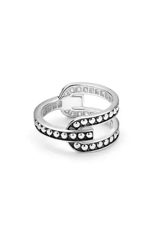 Lagos Caviar Spark Linear Diamond Ring