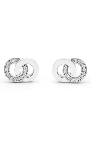 Lagos Signature Interlocking Diamond Stud Earrings
