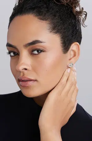Lagos Signature Interlocking Diamond Stud Earrings