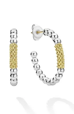 Lagos Caviar Icon Hoop Earrings